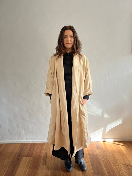 Double Breasted Duster Overcoat – Miss Molly Eco Lux