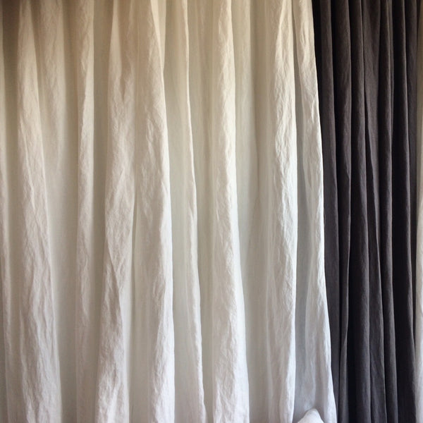 Washed Rustic Linen Curtain Drops - 3 metre – Miss Molly Eco Lux